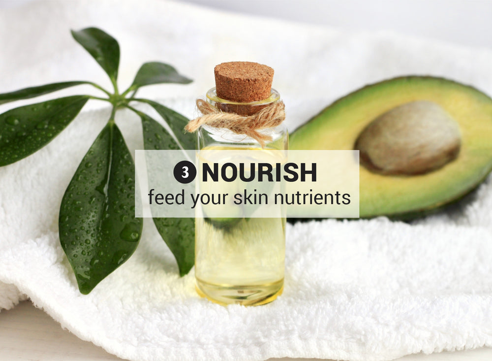 Our 4 in 1 Formula: 1) EXFOLIATE; 2) CLEANSE; 3) NOURISH; 4)MOISTURIZE ...