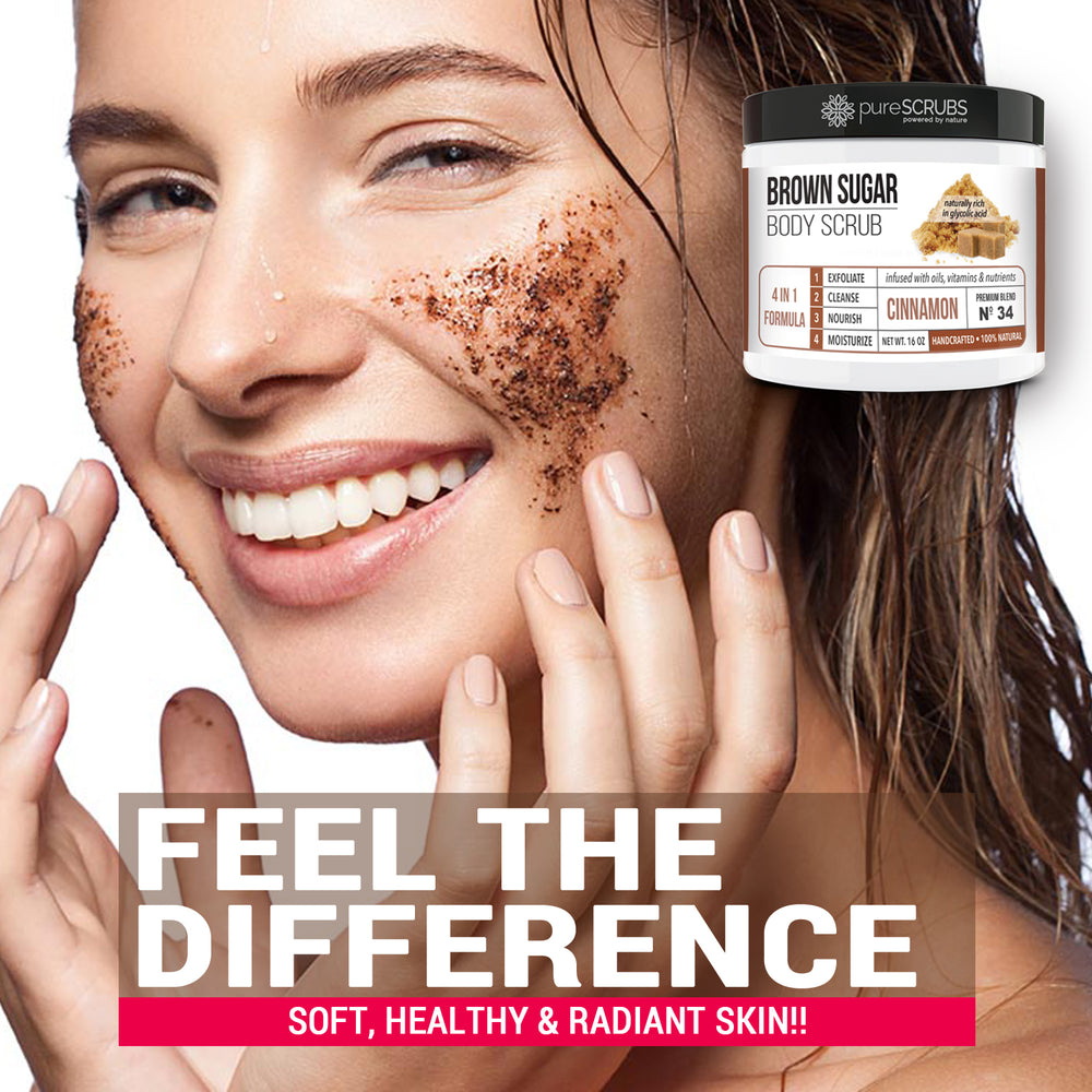 Cinnamon Body Scrub / Brown Sugar / Premium Blend #34 - pureSCRUBS