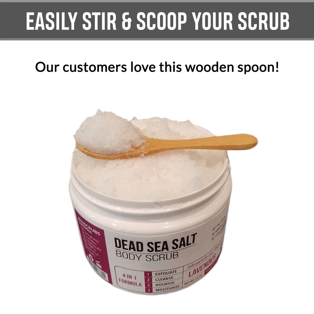 Eco-Friendly Bamboo Wooden Spoon 3.5in (5 pack) - pureSCRUBS